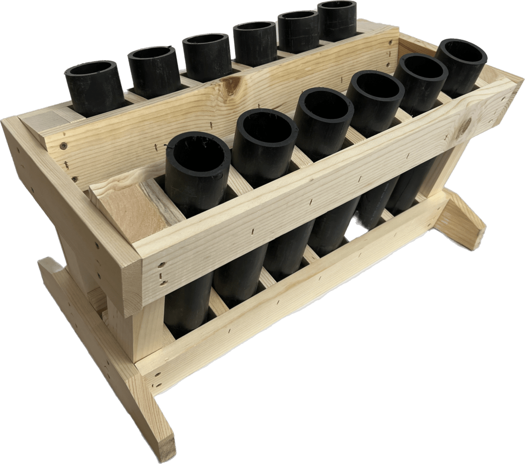 Wisconsin Fireworks Store 12 Tube V Artillery Display Rack, Uncle Sam's ...