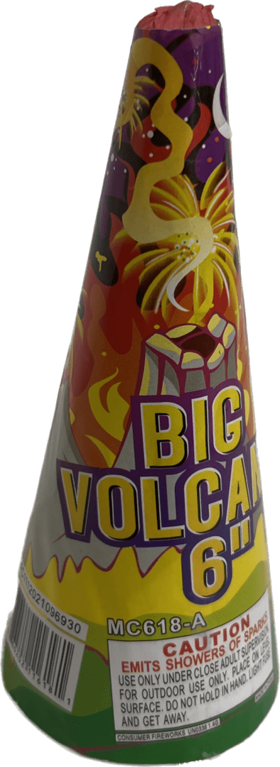 Wisconsin Fireworks Store Big Volcano 6'', Uncle Sam's Fireworks