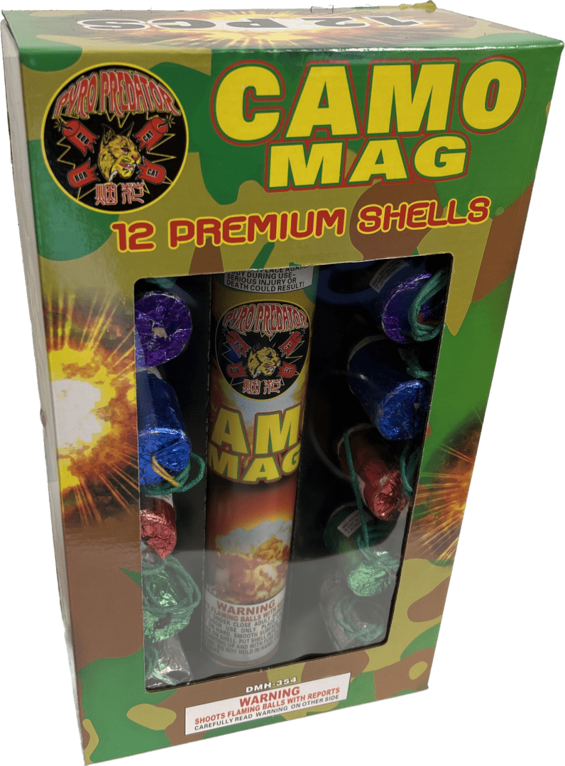 Wisconsin Fireworks Store Camo Mag, Uncle Sam's Fireworks