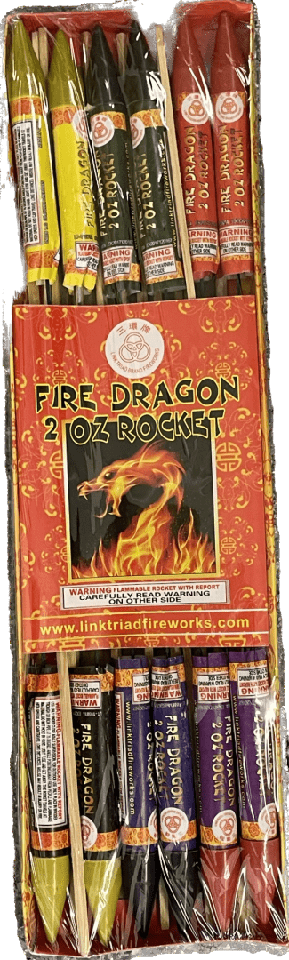 Wisconsin Fireworks Store Fire Dragon 2 oz. Rocket, Uncle Sam's Fireworks