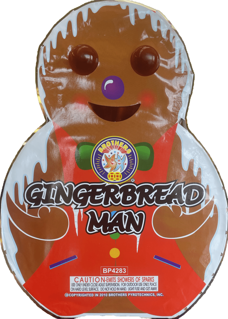Wisconsin Fireworks Store Gingerbread Man, Uncle Sam's Fireworks