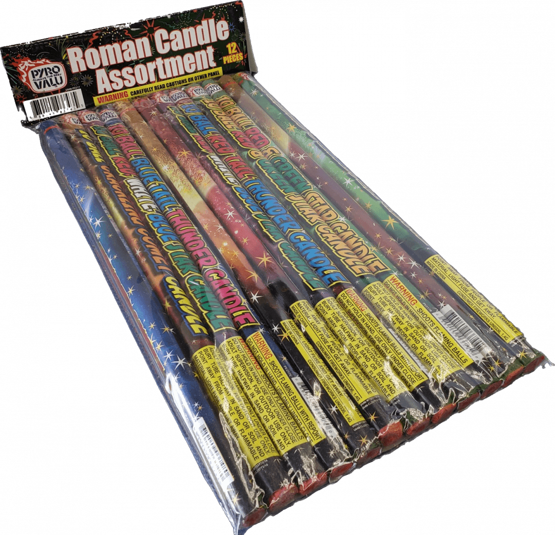 Wisconsin Fireworks Store Roman Candle Assortment, Uncle Sam's Fireworks